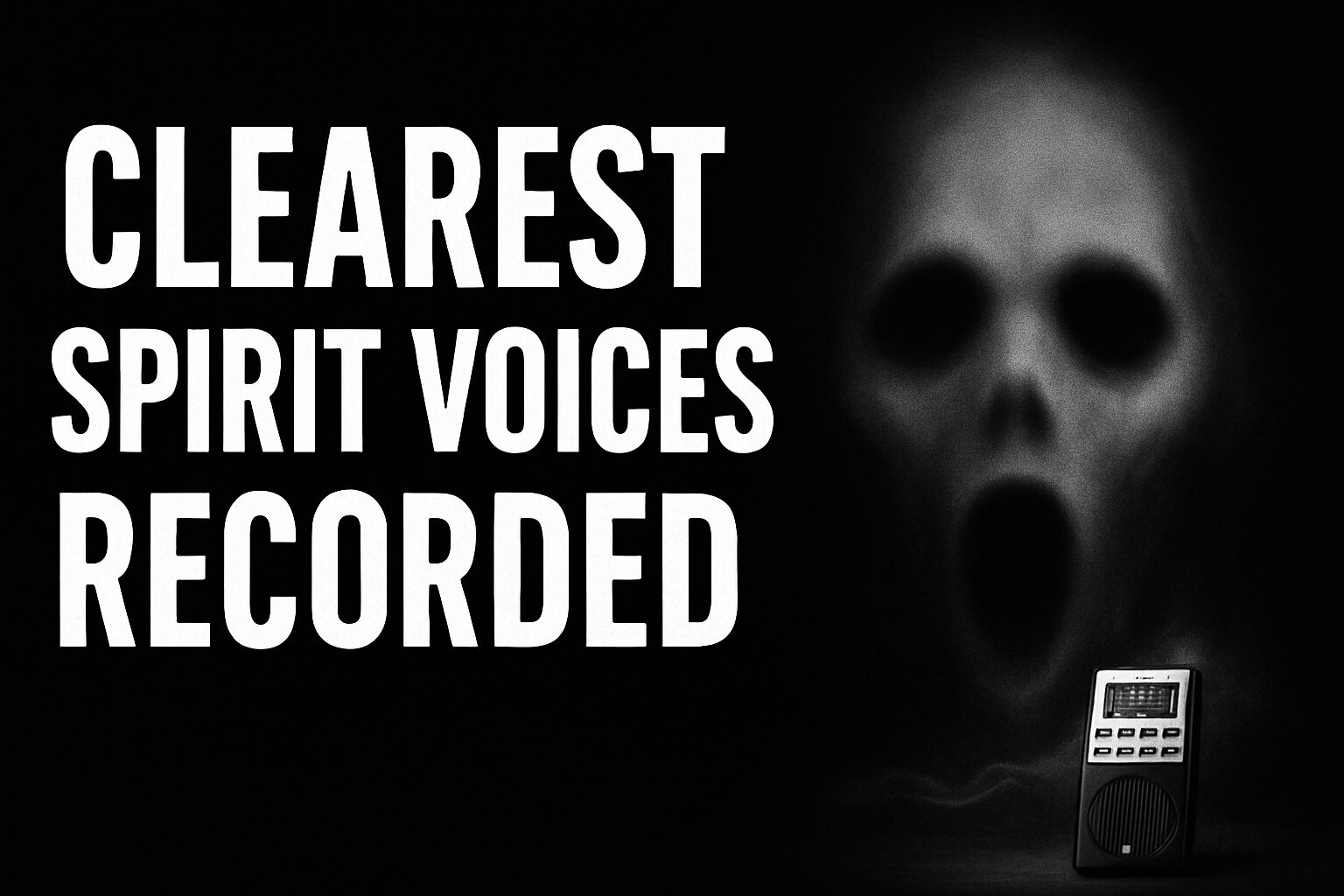 Real Ghost Audio: The Clearest Spirit Voices Recorded in History ...