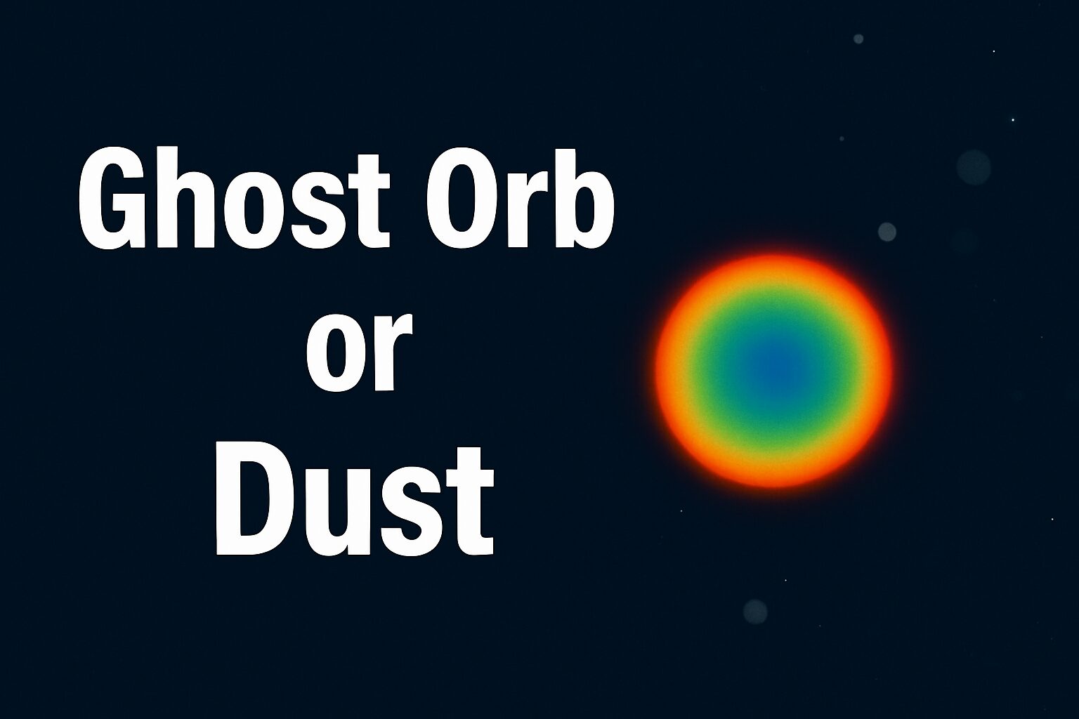 Light Orbs vs. Dust Particles: How to Spot the Difference in Photos ...